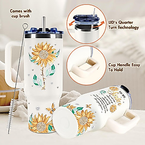 Nuowagify Sister Birthday Gifts, Sisters Gifts from Sisters, Gift for Sister Cup from Brother, Mothers Day Christmas Birthday Present for Sis Bestie Best Friend - 40oz Tumbler