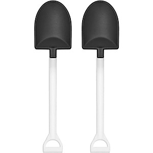 BLUE PANDA - Plastic Shovel Spoons for Desserts, Birthday Party Supplies (120 Pack)