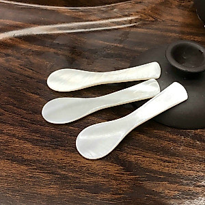 Handcrafted Caviar Spoons for Caviar, Egg, Ice Cream, Dessert, Salt, Coffee Serving, Restaurant Serving(B)