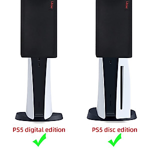 pS5 Cover Dust Proof Cover for pS5 Game Console Protector Anti Scratch Washable Dust Cover Sleeve for PS5 Accessories Digital Edition & Disc Edition…