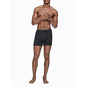 Calvin Klein Men's Cotton Classics 7-Pack Boxer Brief, 7 Black, M