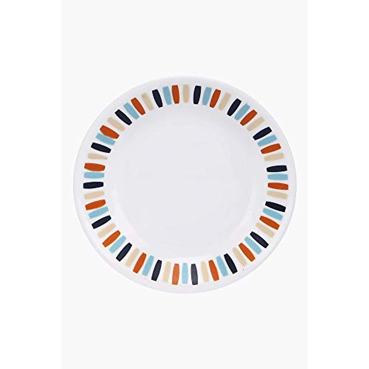 HomeStop Corelle Payden Round Printed Small Plate (White_Free Size)