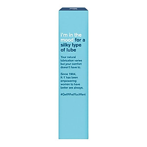K-Y True Feel Lube, Personal Lubricant, Silicone-Based Formula, Safe to Use with Condoms, For Men, Women and Couples, 1.5 FL OZ (Pack of 2)