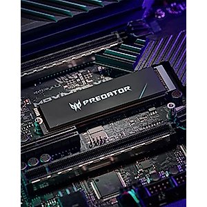 acer Predator GM7000 2TB NVMe Gaming SSD - M.2 2280 PCIe Gen4 (16 Gb/s) x 4, 3D TLC NAND PC Internal Solid State Hard Drive with DDR4 DRAM Cache Up to 7400 MB/s - BL.9BWWR.106