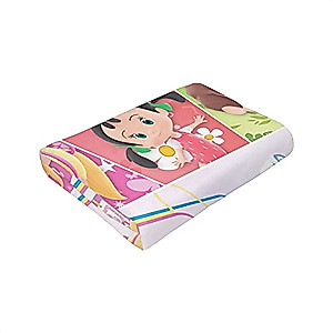 YSLPshop Cleo & Cuquin Blanket Flannel Plush Anime Throw Blankets Ultra-Soft Micro Fleece Air Conditioning Quilt Home Decor Suitable for All Season Sofa 60 InchesX50 Inches, Black