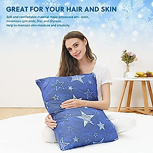 Vamcheer Cooling Pillowcase Queen Size - Double Side Q-Max 0.45 Chill Pillow Covers for Hot Sleeper, 2 Pack Breathable Cold Pillow Case with Hidden Zipper, Anti-Static, Skin-Friendly (20"x30", Blue)