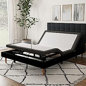 Blissful Nights King e3 Adjustable Bed Base Frame with Head and Foot Incline, Wireless Remote Control, Easy Assembly, and 10 Year Warranty