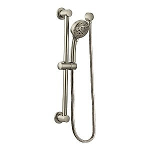 Moen A725CBN Collection Round Drop Ell Handheld Shower Wall Connector, Classic Brushed