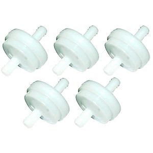 Fuel Filters Compatible with Briggs 394358 394358S 4112 5098 5098H 5098K Ariens 02910800 21534000 Simplicity 173206 173206SM 2173206 2173206SM Subaru 263-65011-A0 Gravely 21534000 (5-Pack)