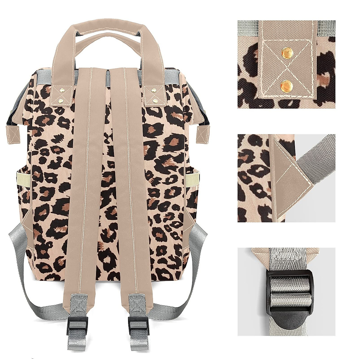 ZAACUSTOM Diaper Bag Personalized Baby Diaper Bag Backpack with Name, Custom Diaper Bags for Baby Girl Boy, Large Capacity, Waterproof, Stylish, Multifunction, Adjustable Shoulder Straps