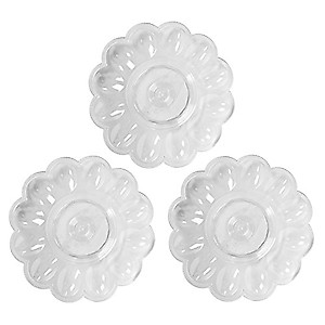 Deviled Egg Crystal Clear 9.5" Diameter Presence Serving Trays! Perfect for Any Party or Social Gathering! (3)