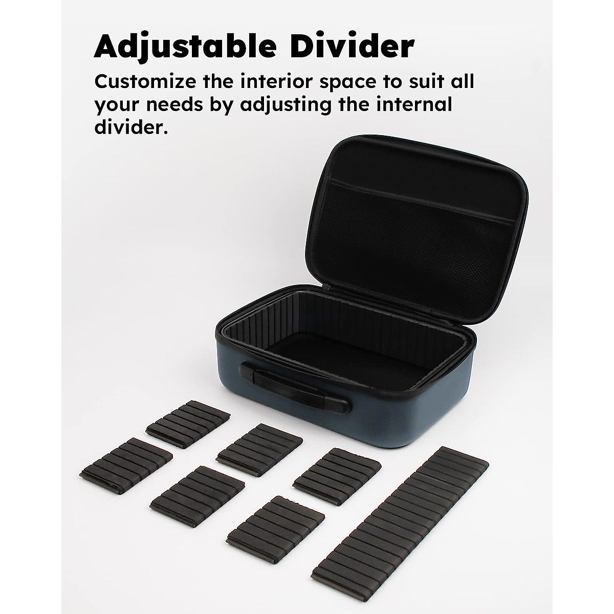 Extra Large Game Cards Case Adjustable Divider Storage Box Holder for Most Card Games compatible with Cards Against Humanity