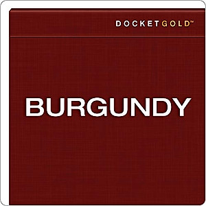 TOPS Docket Gold Graph Pads, 8-1/2" x 11-3/4", 4 x 4 Graph with Narrow Rule Back, Burgundy Cover, 80 Sheets (63752),White