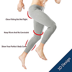 Men's Winter Thermal Underwear Bottom Fleece Lined Long Johns for Men Thermal wear Leggings for Cold Weather Dark Grey