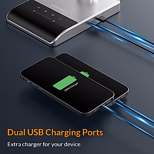 LEPOWER Desk Lamp, 18W LED Desk Lamps for Home Office, Reading Desk Lamp with USB Charging Ports, Eye-Caring, Touch Study Lamp with 3 Timing Modes, 35 Lighting Modes, Desk Lamp for Office, Study, Dorm