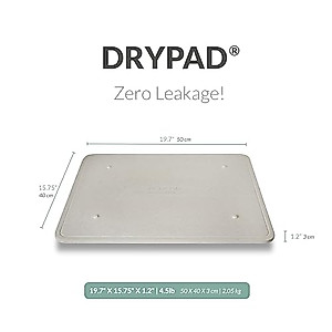 Momo Lifestyle Stone Dish Drying Mat DryPad 19.7" X 15.7" Misty Gray, Large Stone Drying Mat for Kitchen Counter, Drying Stone for Kitchen Counter Fits Various Dish Racks, Zero Rust Dish Drying Stone