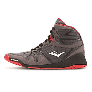 Everlast PIVT Low Top Boxing Shoes - Size 8 Grey/Red