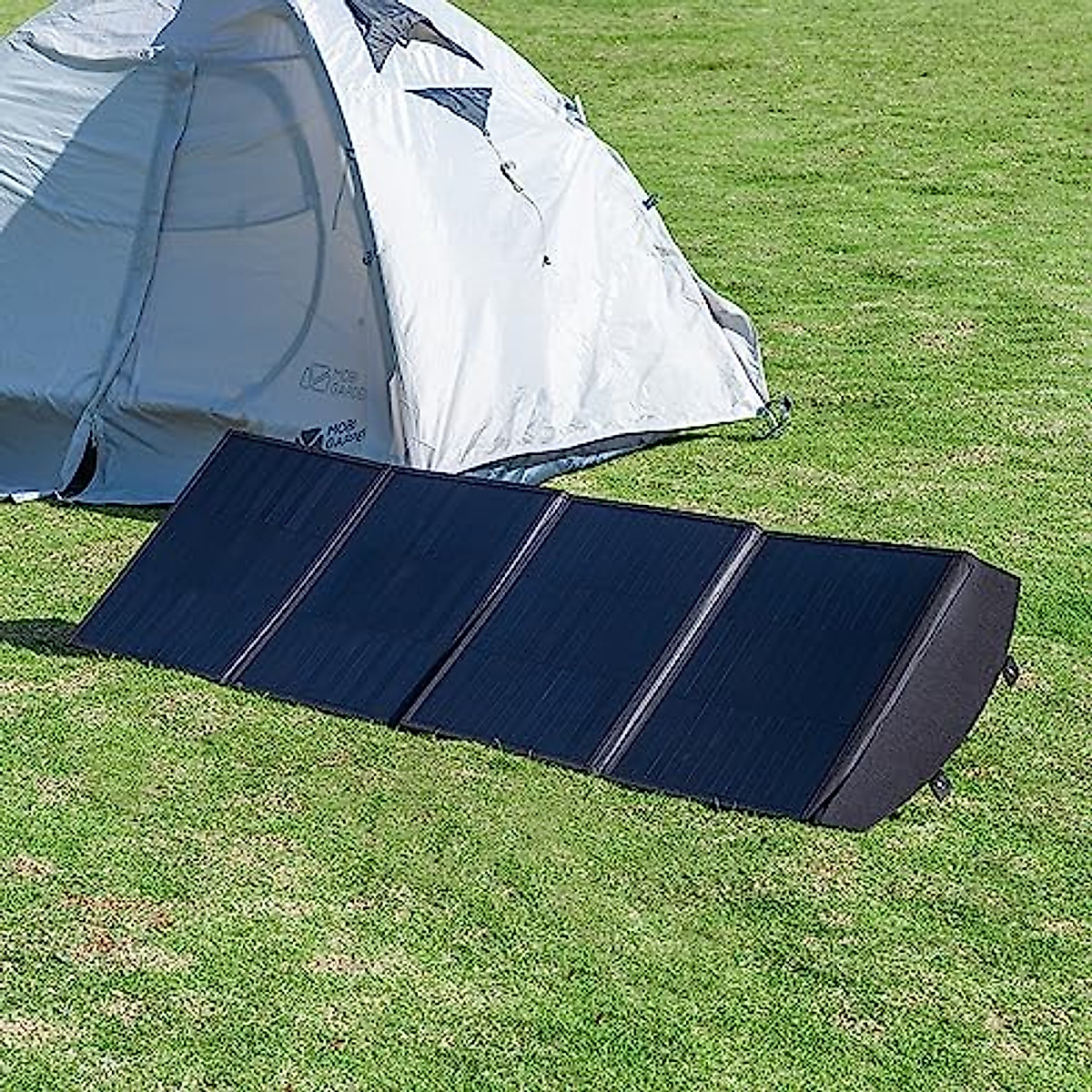 Intenergy 100W Portable Solar Panel Monocrystalline Foldable Folding Charger with Dual USB QC3.0 21.98V DC Outputs Compatible with Jackery/Anker/Bluetti/Flashfish Power Stations for Camping RV Hiking