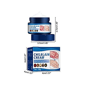 LONGLUAN Chilblain Cream, Anti-cracking Frostbite Moisturiser, Anti Crack Cream for Hands and Foot, Cracked Skin Repair Cream, Chapped Repair Cream, Deep Nourishing 30g (1)