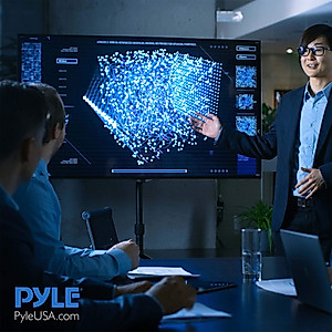 Pyle Premium LCD Flat Panel TV Tripod, Portable TV Stand, Foldable Stand Mount, Fits LCD LED Flat Screen TV Up To 32", Adjustable Height, 22 lbs Weight Capacity, VESA 200x200, 220x220 (PTVSTNDPT3215)