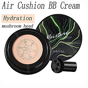 Royu Mushroom Head Foundation, Cushion CC Cream, Moisturizing Concealer (Natural Color)