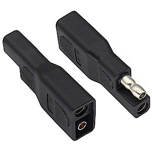 zdyCGTime SAE to SAE Polarity Reverse Adapter 2Pin SAE Connector Extension Solar Panel Power SAE Male to Female Plug Adapter Connectors,for Quick Disconnect Extension Cable(4Pack)