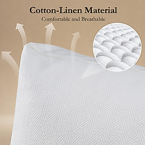 Modular Sectional Sofa Cloud Couch for Living Room, Comfy Cloud Puff Modern Sofa Set, White Oversized Couch Cushion Covers Removable, High-Density Memory Foam