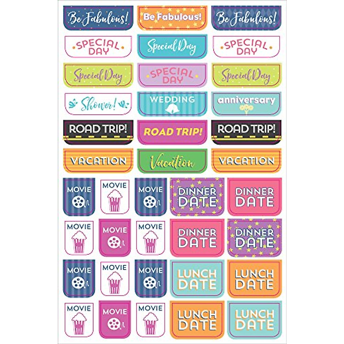 Peter Pauper Press Essentials Weekly Planner Stickers (Set Of 575 Stickers)