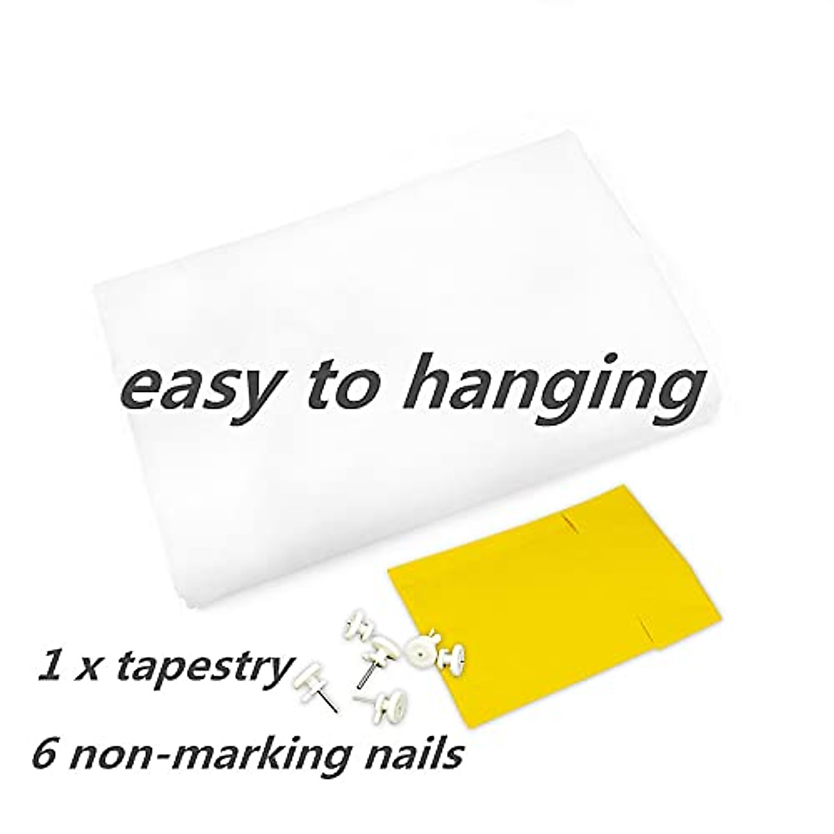 HVEST Wolf Tapestry Wall Hanging Mountains and Lake Night Natural Scenery Tapestries Wild Animal Wolve in Trippy Space Wall Decor Blanket for Bedroom Living Room Dorm,60x40 Inches