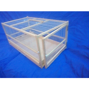 for Quail, Rodent, Small Animal/Wooden Quail Cage, Plexiglas, Slide Out Tray