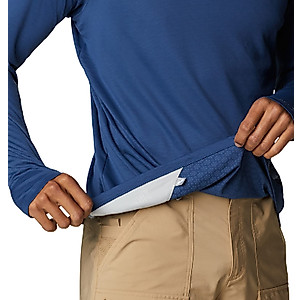 Columbia Men's PFG Zero Rules Ice Long Sleeve Shirt, Carbon, XX-Large