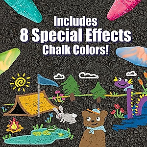 Crayola Ultimate Washable Chalk Collection (64ct), Bulk Sidewalk Chalk, Outdoor Chalk for Kids, Anti-Roll Sticks, School Supplies