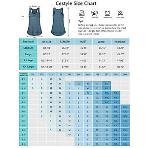 Cestyle Women's Round Neck Yoga Tops Workout Running Shirts Activewear