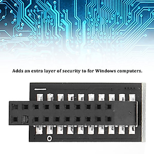 TPM 2.0 Module LPC Interface 20Pin Module Motherboard Compatible with TPM2.0 Remote Card Encryption Security Board Electronic Component