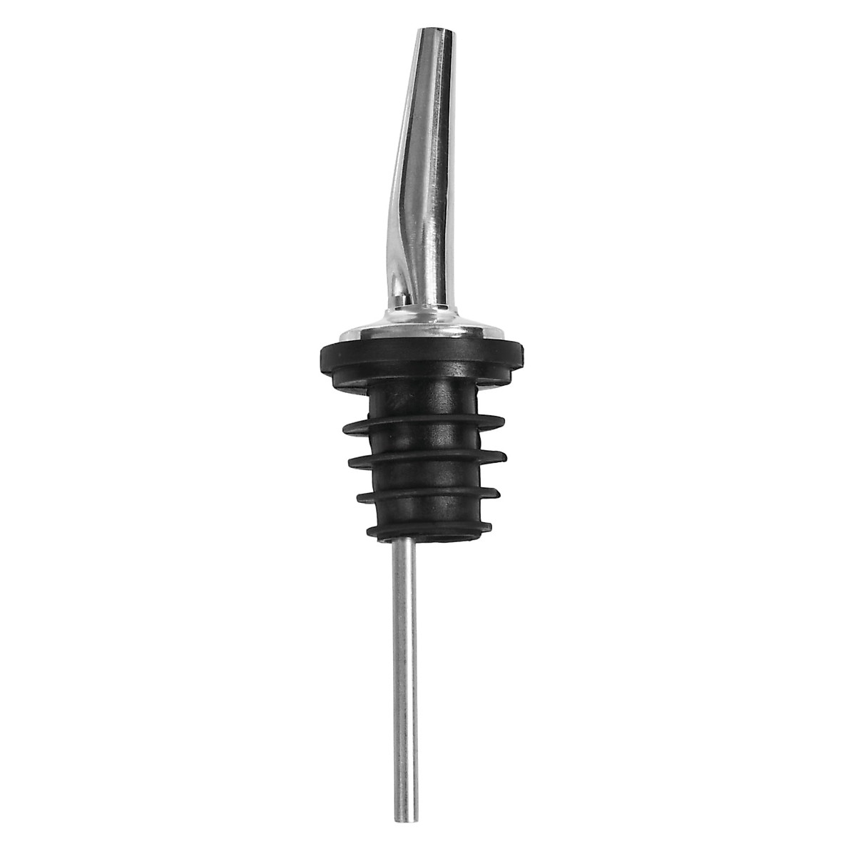 True Liquor Pourers - Stainless Steel Liquor Pour Spout for Liquor Bottles, Wine, Vinegar, Oil, Wine Bottle Spout Cover, Drink Pourer, Bar Accessories - Set of 2, Silver