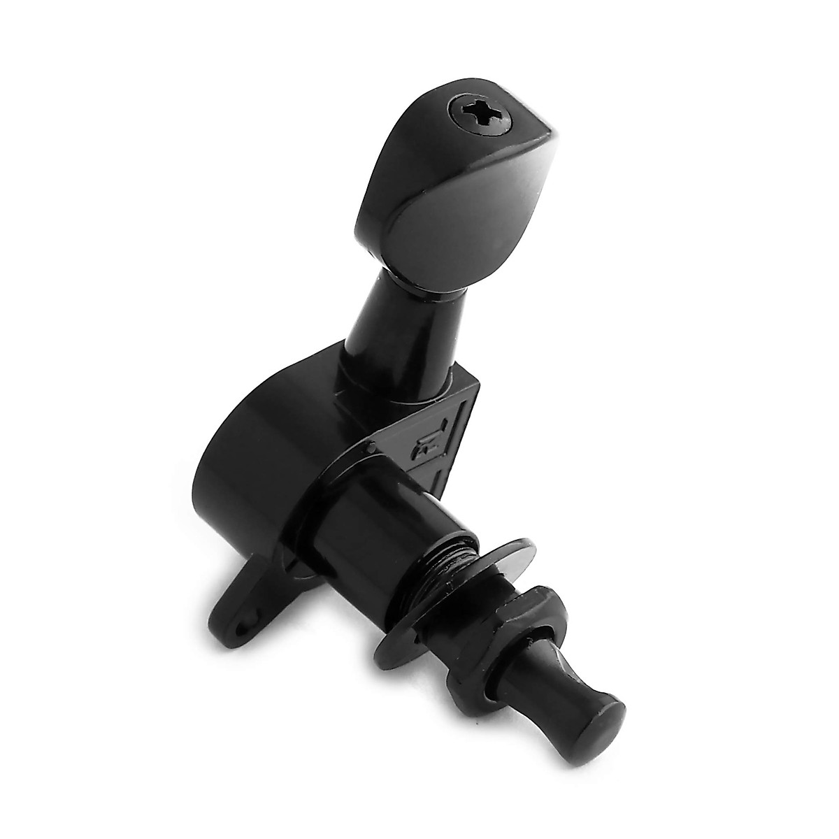 Holmer Guitar String Tuning Pegs Tuning Machines Sealed Machine Heads Grover Tuners Tuning Keys Oval Button 3 Left 3 Right for Electric Guitar or Acoustic Guitar Black.