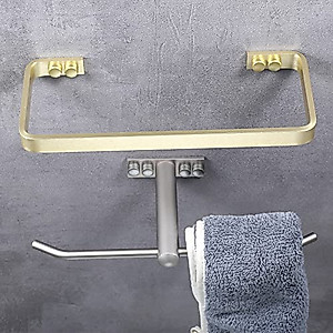 LUCEAE Towel Rails Hand Towel Bar Rack, Bathroom Towel Holder, Bathroom Hotel/Home Bathroom Storage Towel Rack, Robe Towel Holder Rail Bar, Wall Mounted Zinc Alloy Kitchen Towel Bar Hook Bathroom Acce