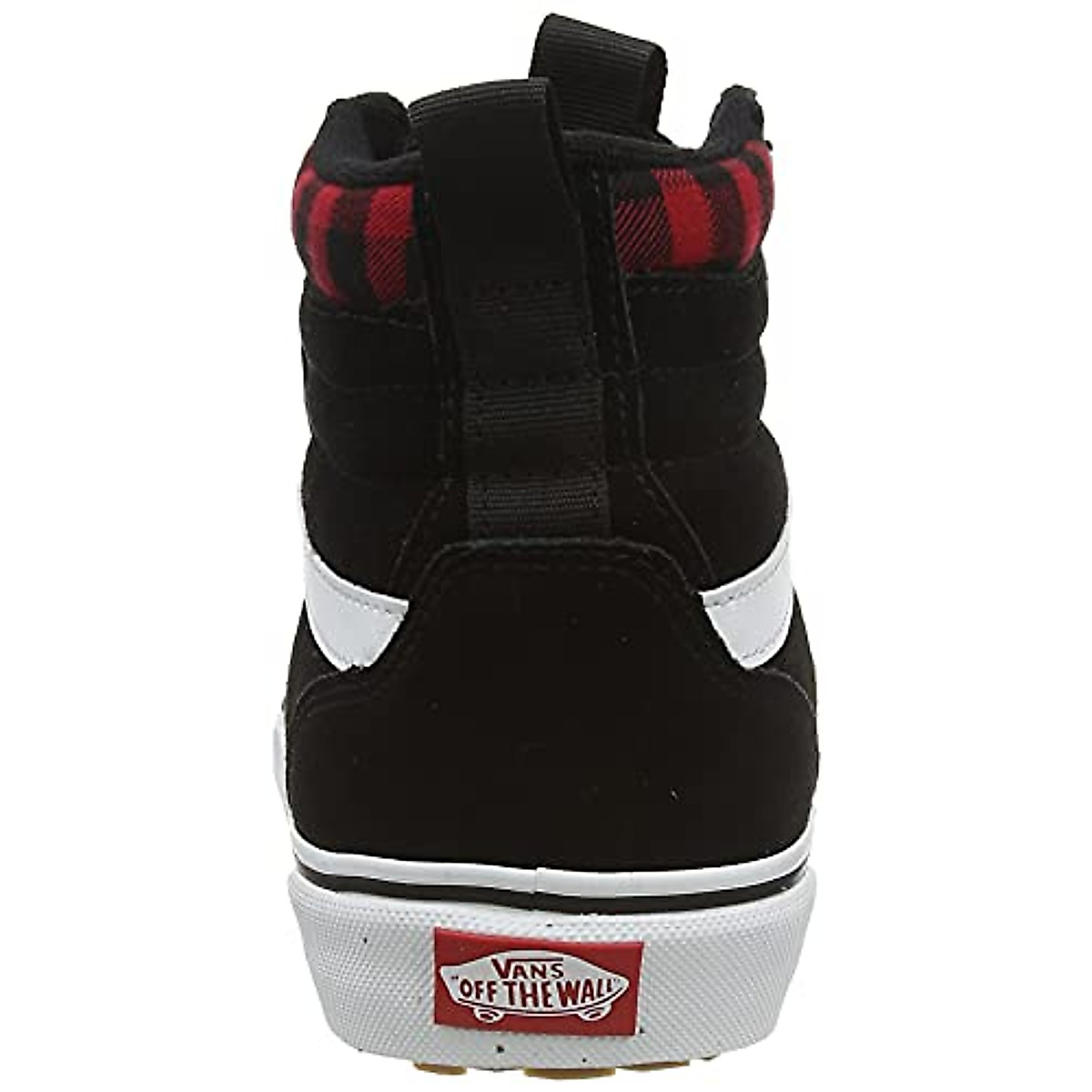 Vans Men's Hi-Top Trainers Sneaker, Suede Black Red Plaid, 12