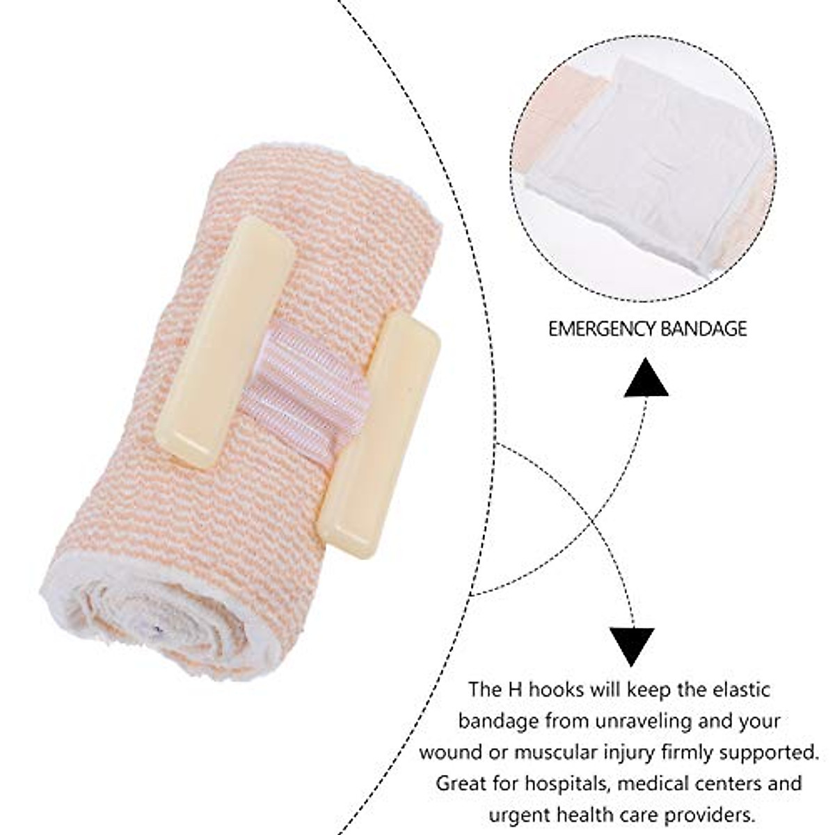 GAFOKI Elastic Bandages Aid Hiking Fitness Injury Bandage Pressure Tape Dressing Control for Camping Hemostatic First Supplies Sports Tourniquet Emergency Cm Outdoor H Bleed Wound Gauze Tape