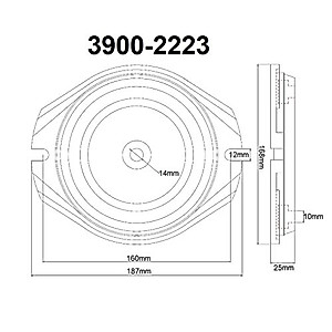 HHIP 3900-2233 Pro-Series 3" Milling Vise Swivel Base