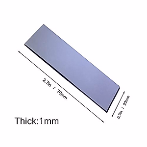 m.2 Thermal pad， 70x20x1mm for M.2 2280 SSD NVMe Heatsinks (4PCS Pack)