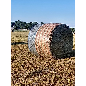 Baletuff Round Bale Hay Net Wrap, Freedom American Flag 51 x 9,840 Net Wrap for Hay, Corn Stalks, Alfalfa and More! Used in 4 Foot Balers