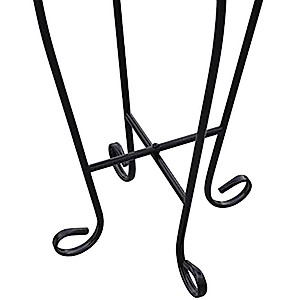 Aisifx Mosaic Side Table Plant Table Black White