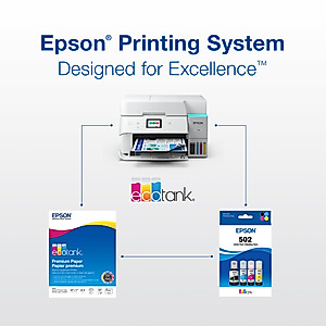EPSON T502 EcoTank Ink Ultra-high Capacity Bottle Color Combo Pack (T502520-S) for select Epson EcoTank Printers