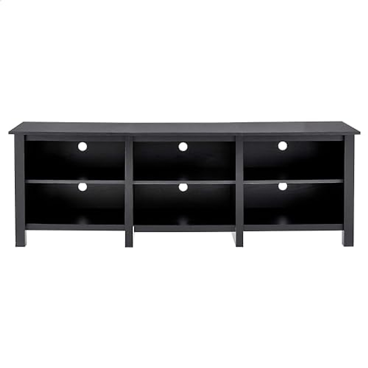 ROCKPOINT Classic TV Stand Storage Media Console Entertainment Center for TV's from 70 Inches to 85 Inches,Espresso(69.1Inchese)