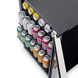 NewAir Beverage Refrigerator And Cooler, Free Standing Glass Door Refrigerator Holds Up To 160 Cans, Cools Down To 37 Degrees Perfect Beverage Mini Fridge Organizer For Beer, Wine, & Drinks