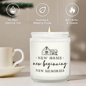 Petalsun House Warming Gifts New Home - Handmade Lavender Scented New Home Candle - New Home Gift Ideas, Gifts for New Homeowners