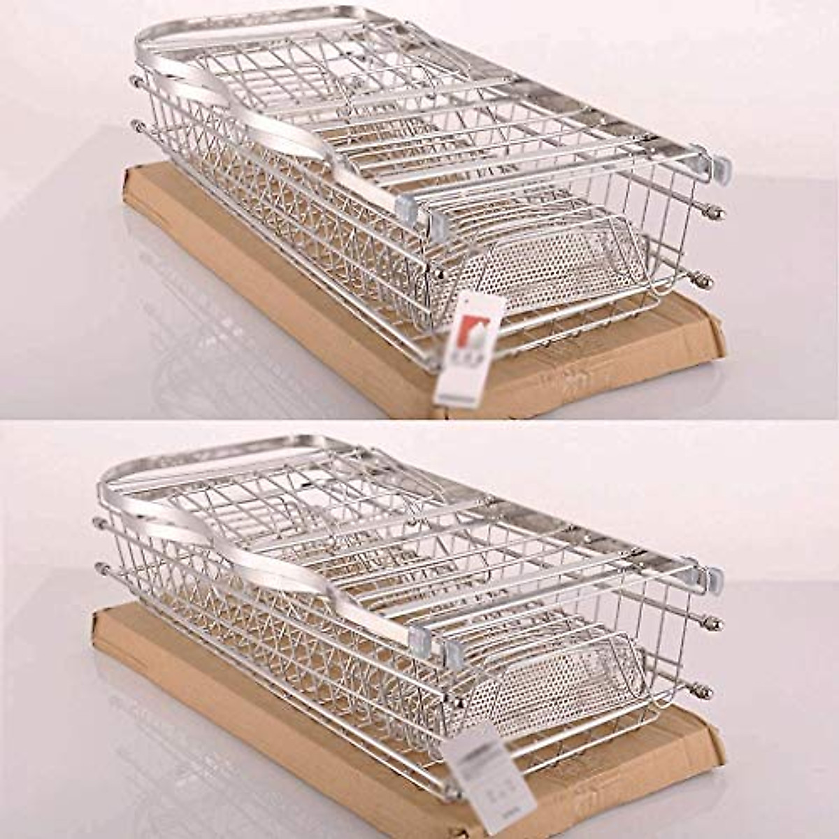 SDGH Dish Rack Kitchen Rack Three-Tier Dish Rack Drain Rack Bowl Storage Box Drying Dish Rack Knife Rack Kitchen Storage Rack