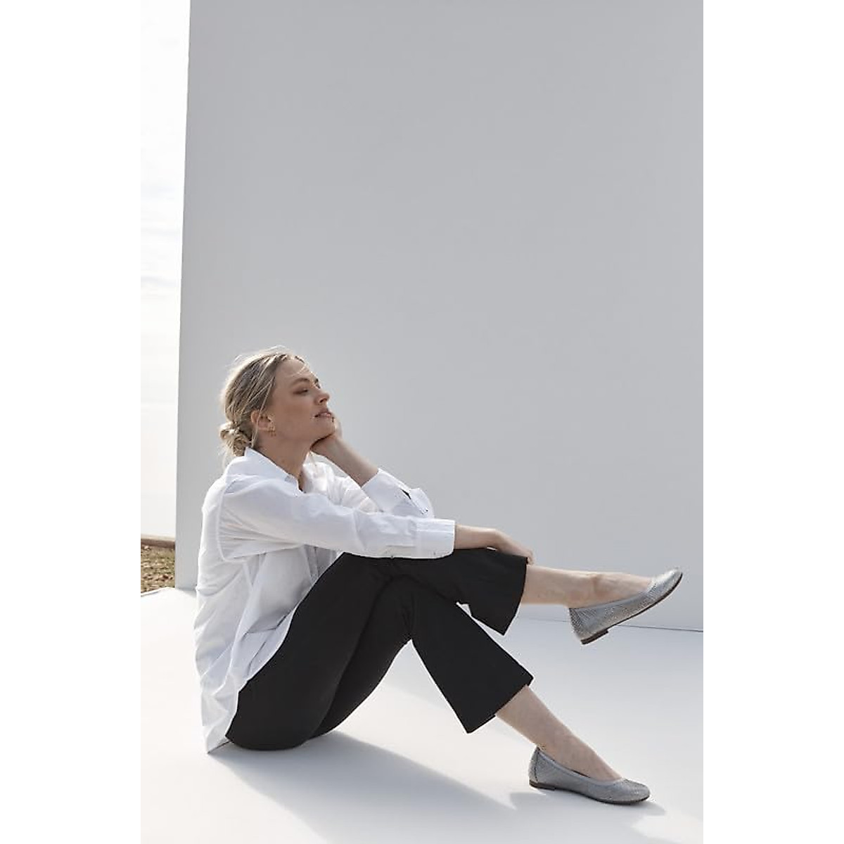 Vionic Women’s Ballet Flat Anita- Supportive Round Toe Dress Shoes That Include a Built-in Arch Support Insole 5-12 Tan Croc Suede 8.5 Medium