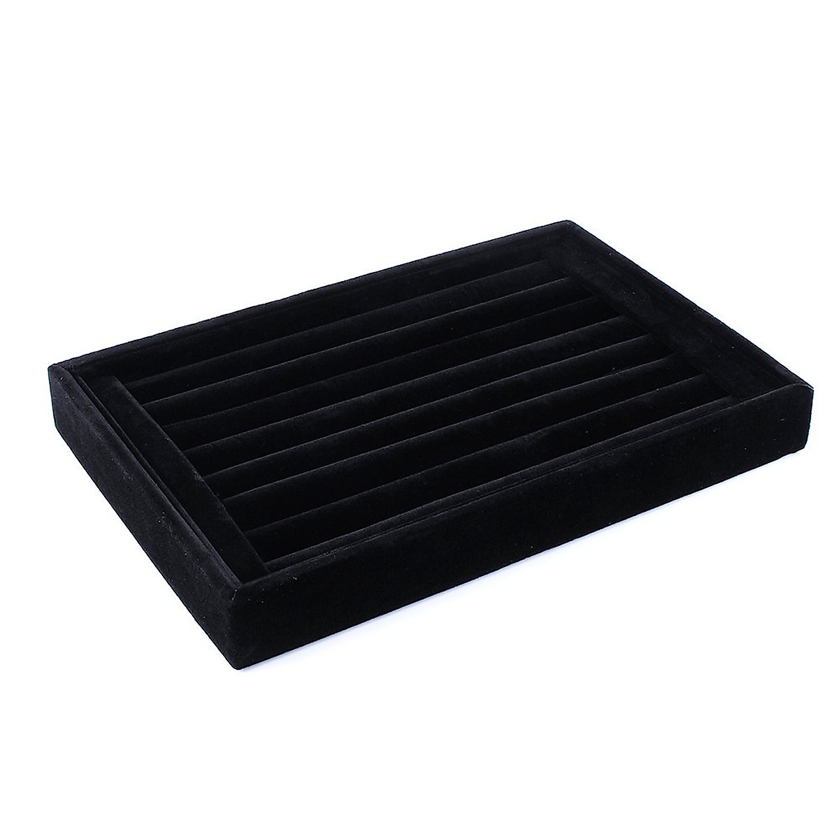 Lders For Jewelry,Jewellery Black Felt Foam,Ring Holders Strips,Black Velvet Jewelry Tray,Boite A Bague Ring Jewellery Display Storage Box Tray Case Organiser For Tie Clip Earrings